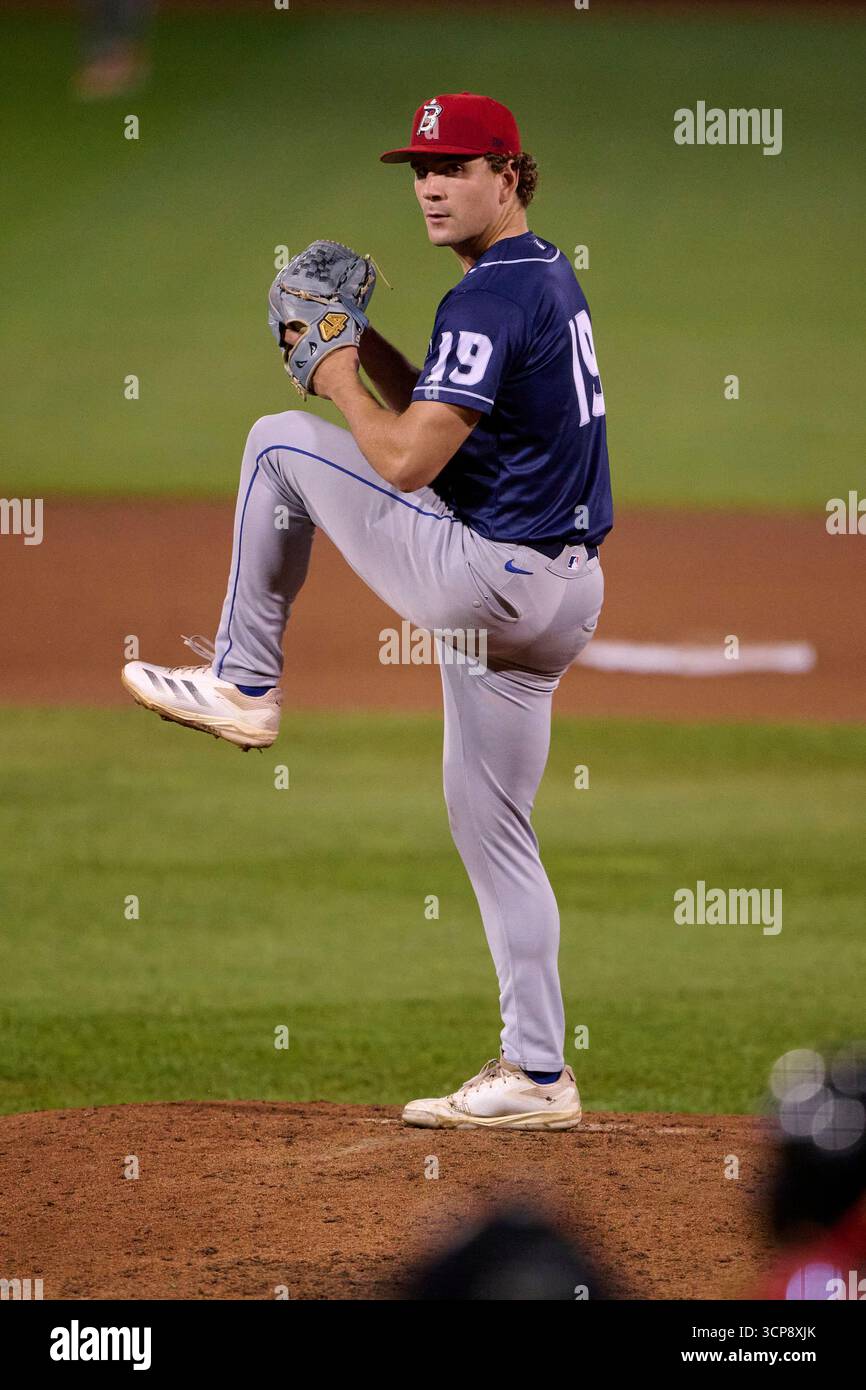 Binghamton Rumble Ponies pitcher Ryan Lambert (19) during Game Two of ...