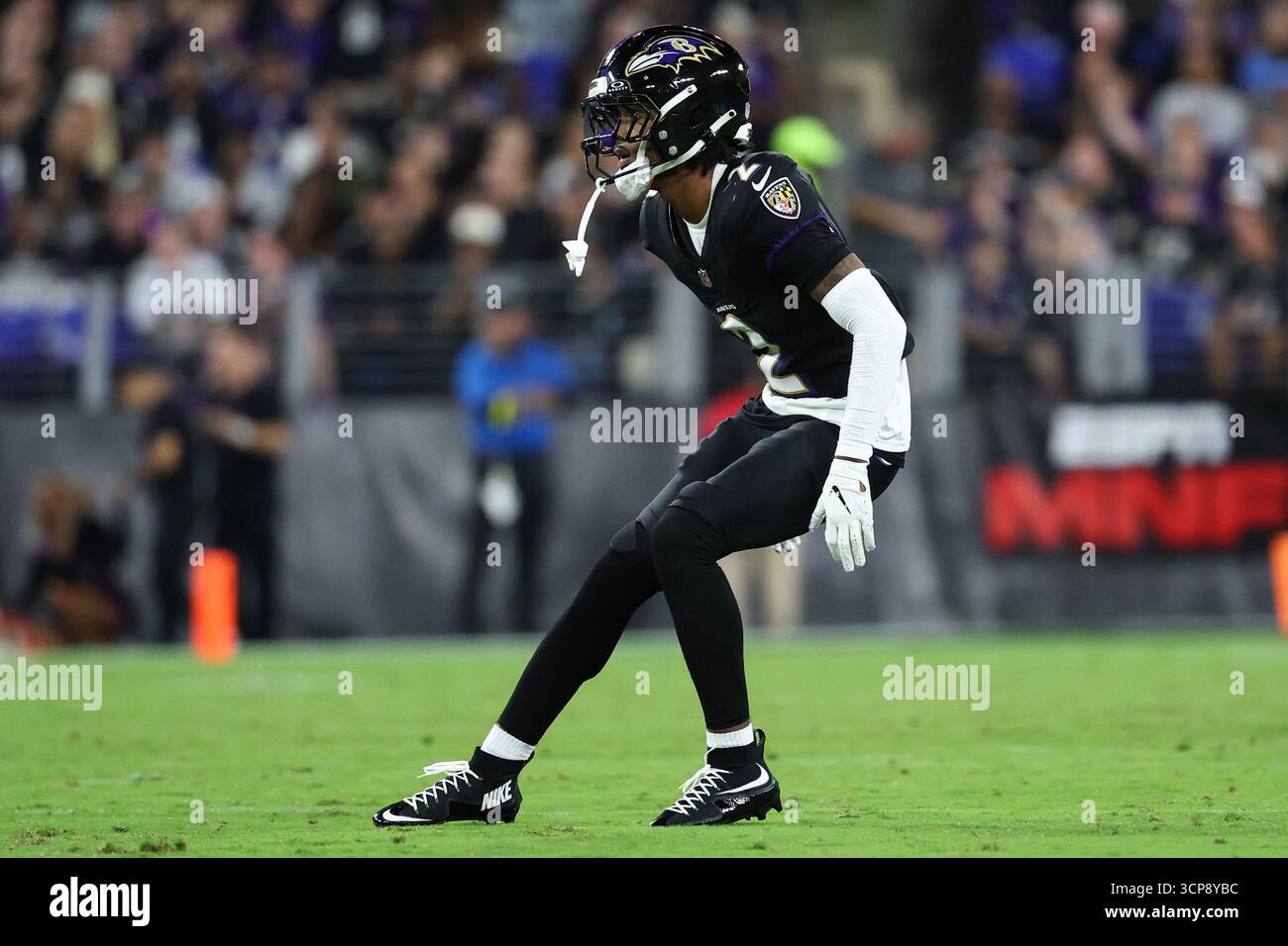 Baltimore Ravens cornerback Nate Wiggins in action during the second ...