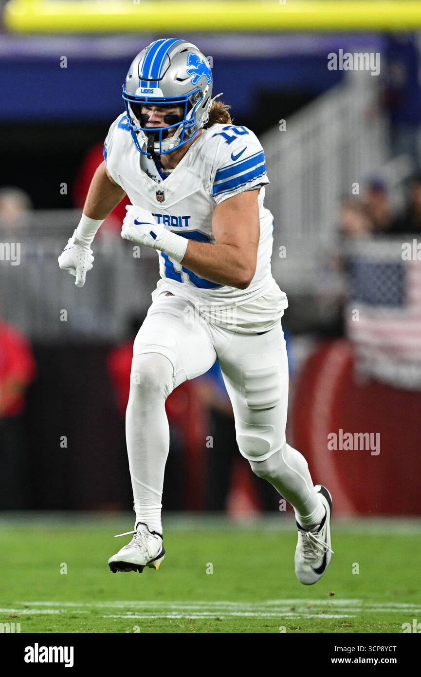 Detroit Lions wide receiver Isaac Teslaa (18) in action during the ...