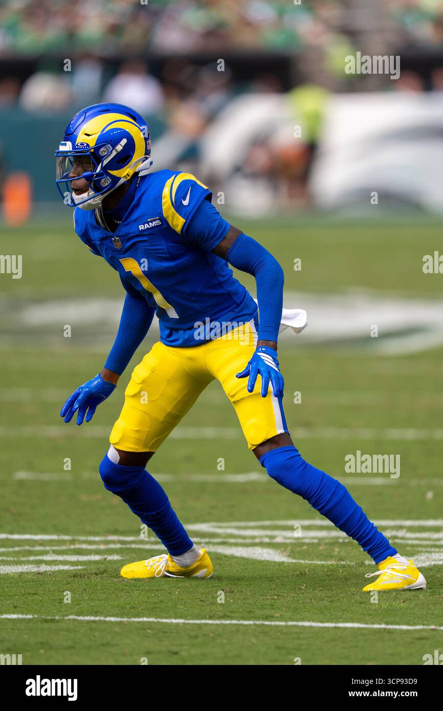 Los Angeles Rams cornerback Emmanuel Forbes Jr. in action during an NFL ...