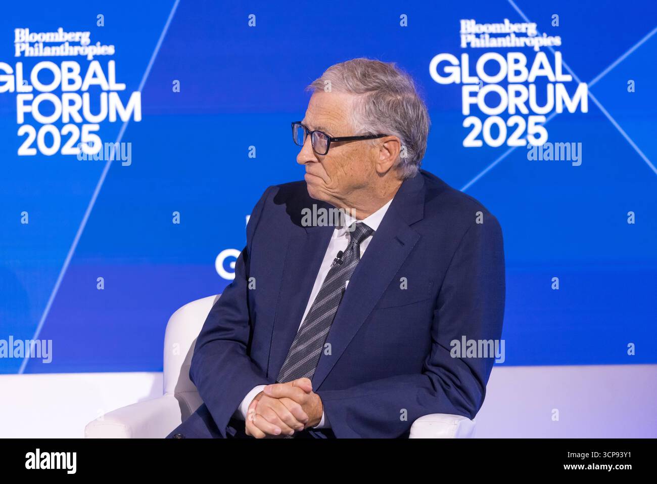 Bloomberg Philanthropies Global Forum 2025 Bill Gates speaks onstage at ...