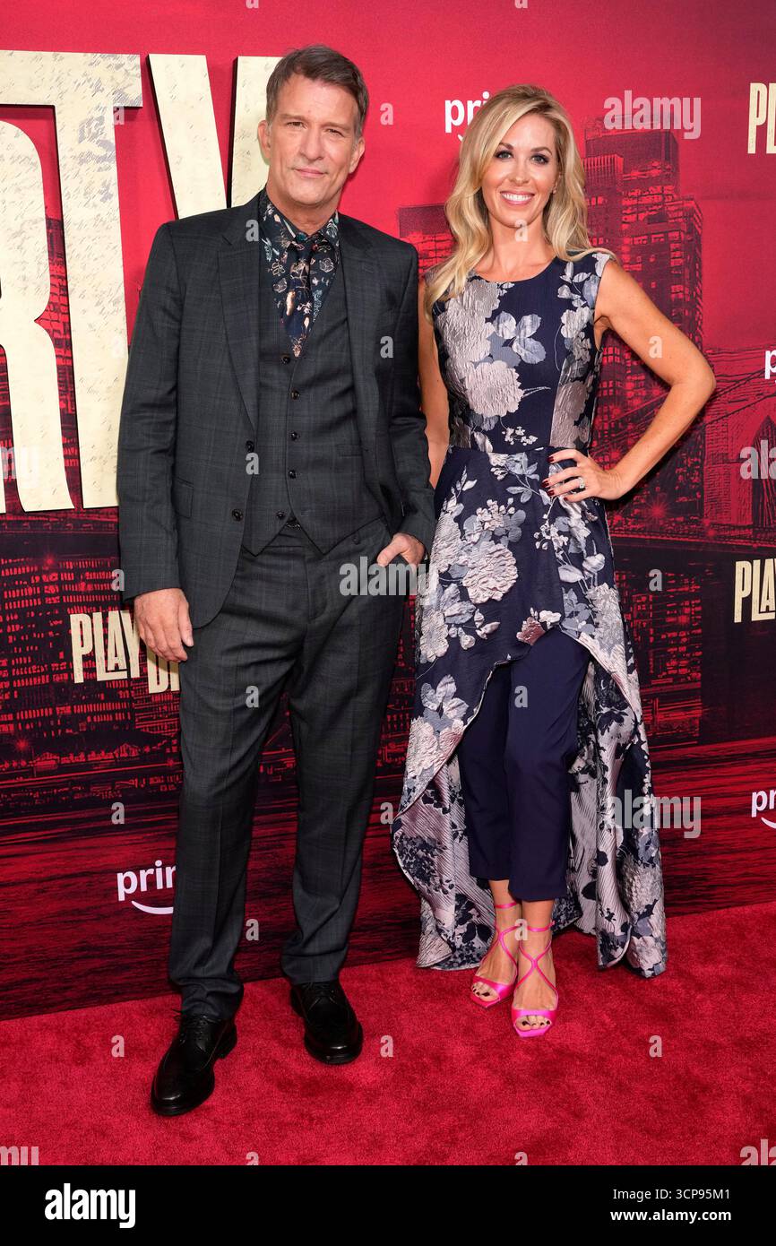Thomas Jane and Courtney Lauren Penn attend the world premiere of Prime ...