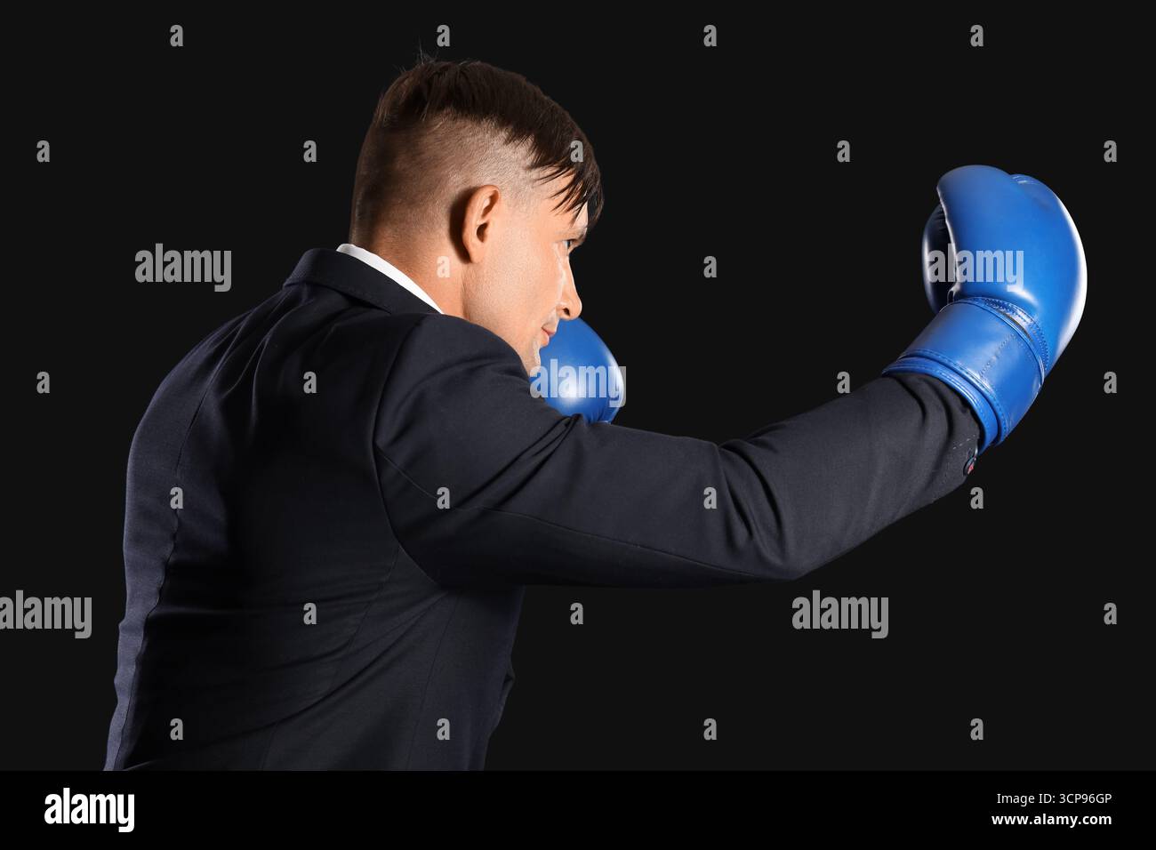 Male boxer in suit hi-res stock photography and images - Alamy