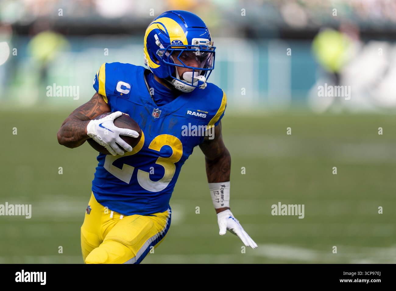 Los Angeles Rams running back Kyren Williams in action during an NFL ...