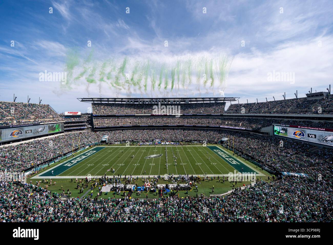 View of Lincoln Financial Field as the opening kick off during an NFL ...