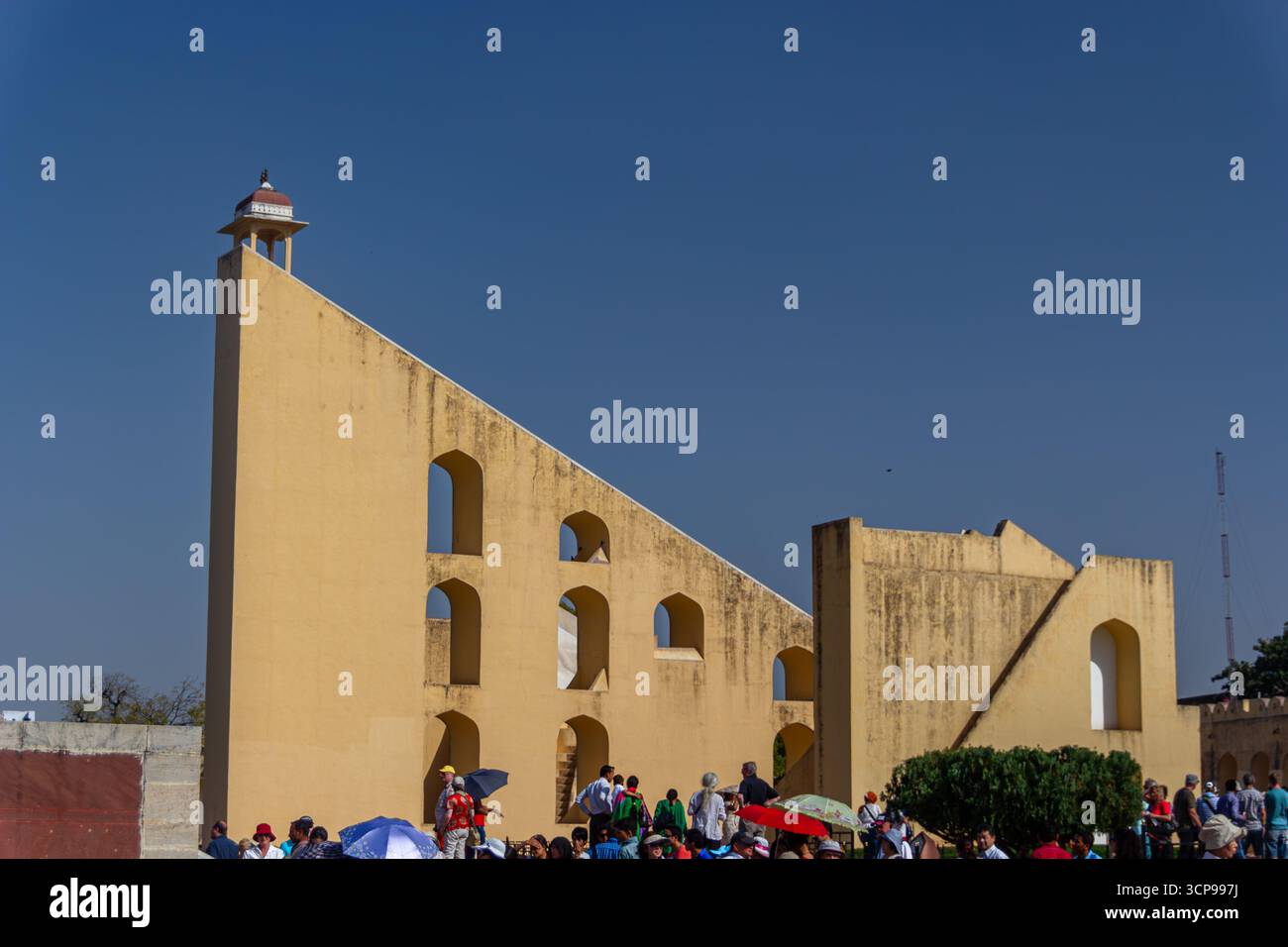 Massive Ochre-Colored Samrat Yantra Sundial Structure Stock Photo - Alamy