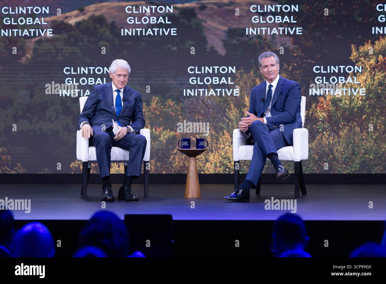 Governor Gavin Christopher of California meets with former President ...