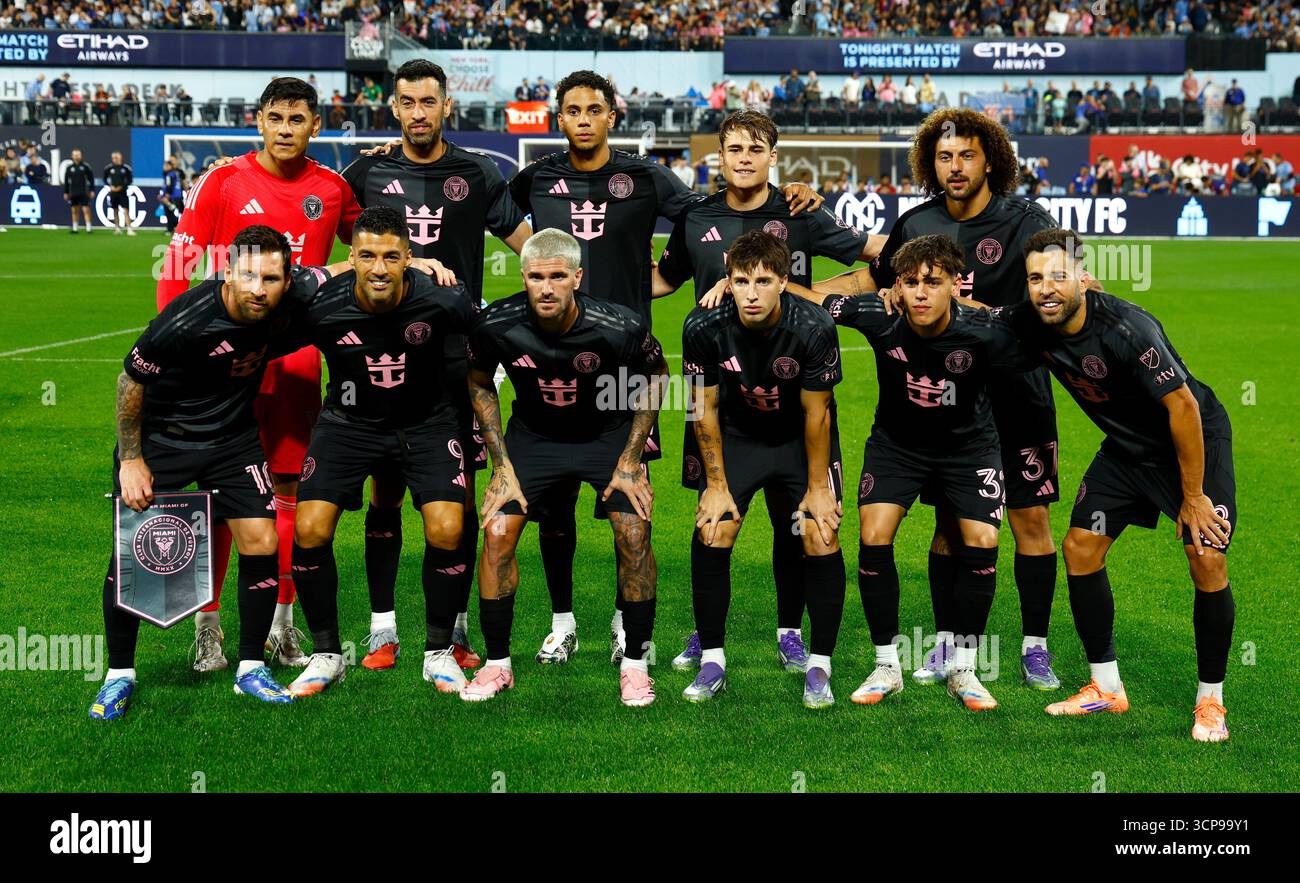 Inter Miami starting eleven a MLS soccer game against New York City FC ...