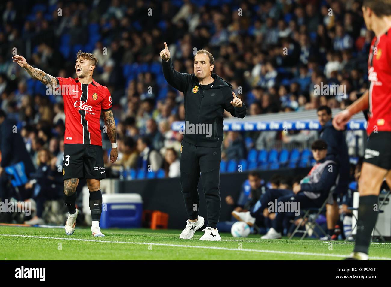(L-R) Pablo Maffeo, jagoba Arrasate (Mallorca), SEPTEMBER 24, 2025 ...