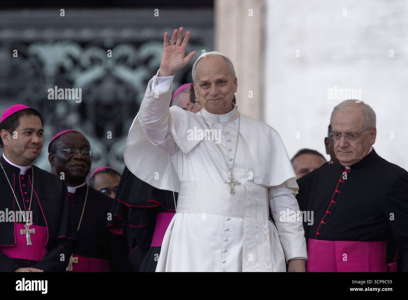 Pope Leo XIV leads his weekly general audience in St. Peter's square at ...