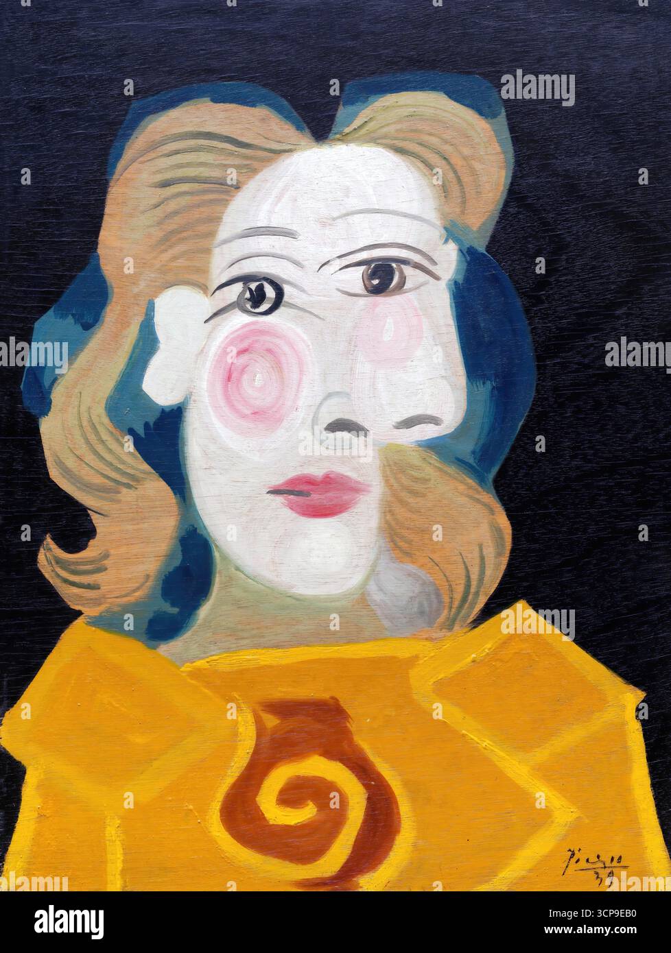 Oil painting portrait modern woman Stock Vector Images - Alamy