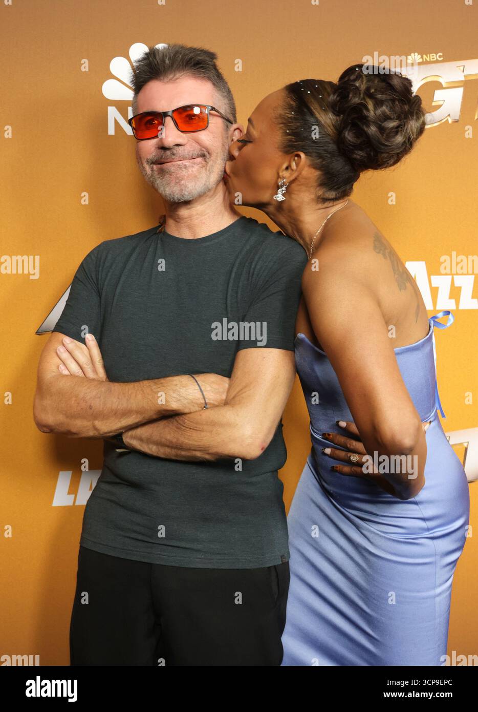 PASADENA, CA: SEPTEMBER 24: Simon Cowell and Mel B at America's Got ...