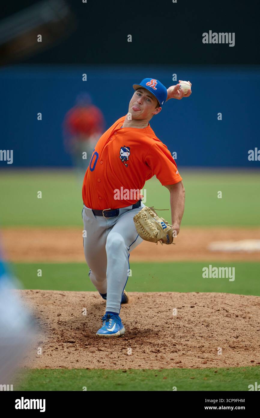 St. Lucie Mets pitcher Bryce Jenkins (50) during an MiLB Florida State ...