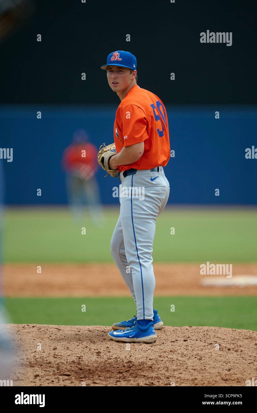 St. Lucie Mets pitcher Bryce Jenkins (50) during an MiLB Florida State ...