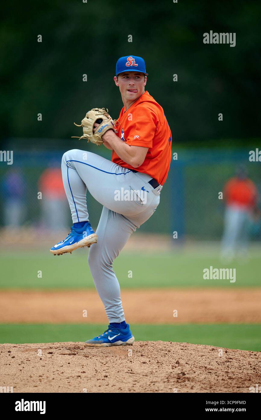 St. Lucie Mets pitcher Bryce Jenkins (50) during an MiLB Florida State ...