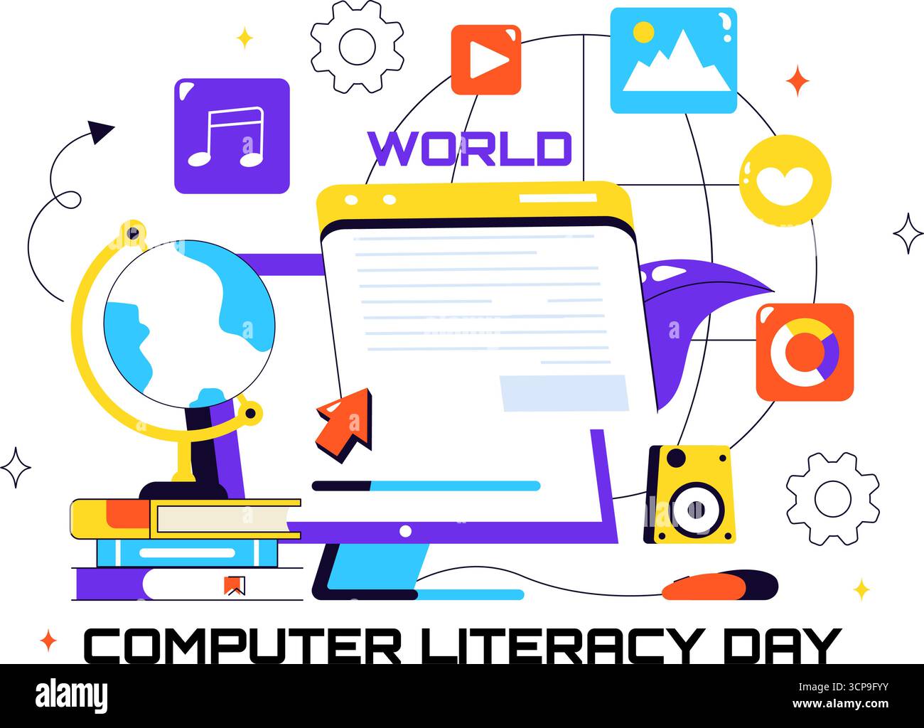 Day in library books Cut Out Stock Images & Pictures - Alamy