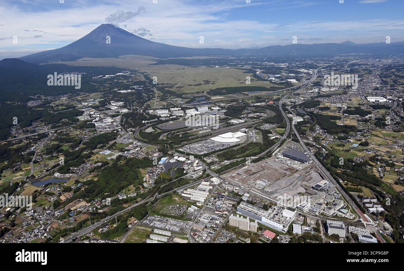An Aerial photo showsToyota Motor Corporation's demonstration city ...