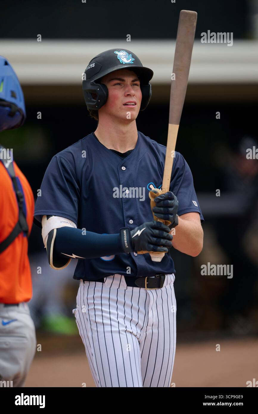 Tampa Tarpons Dax Kilby (6) bats during an MiLB Florida State League ...