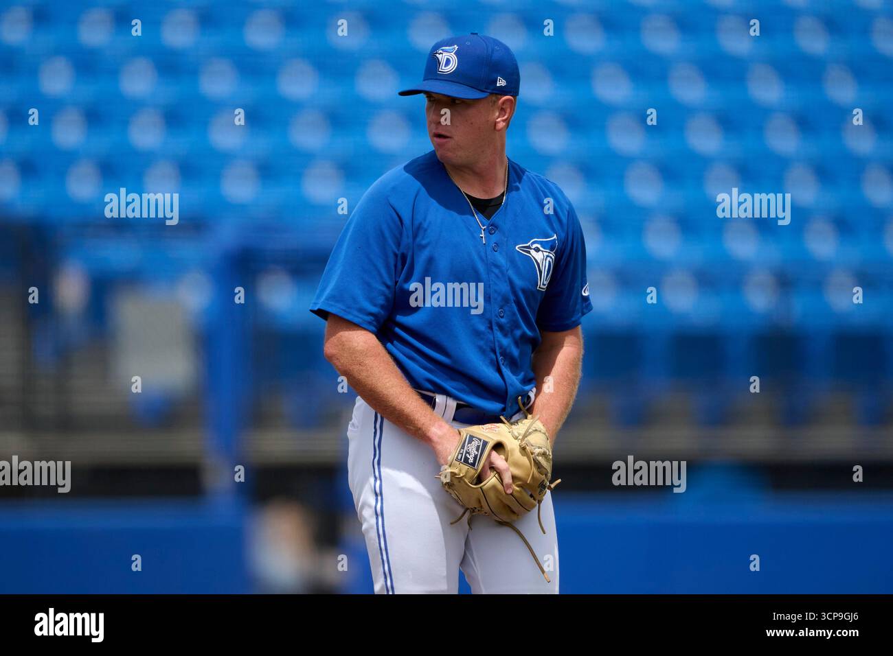 Dunedin Blue Jays pitcher Carson Myers (26) during an MiLB Florida ...
