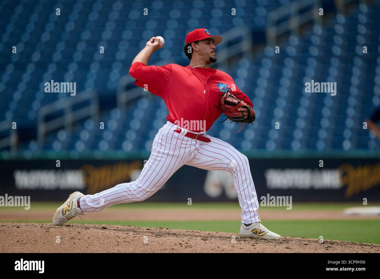 Clearwater Threshers pitcher Josbel Garcia (54) during an MiLB Florida ...