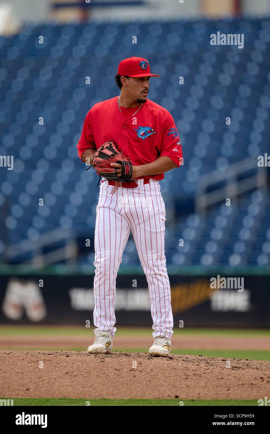 Clearwater Threshers pitcher Josbel Garcia (54) during an MiLB Florida ...