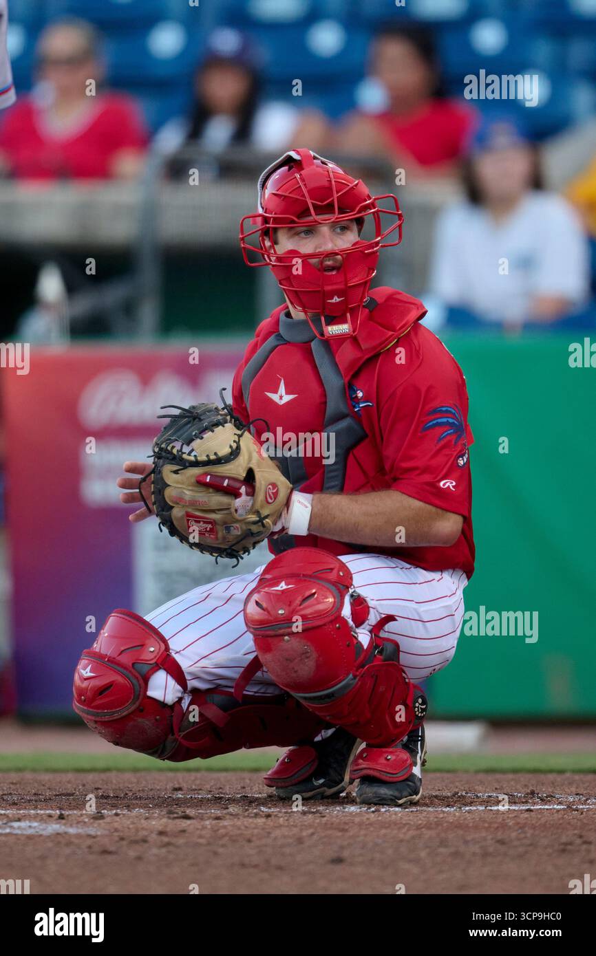Clearwater Threshers catcher Will Vierling (10) during an MiLB Florida ...