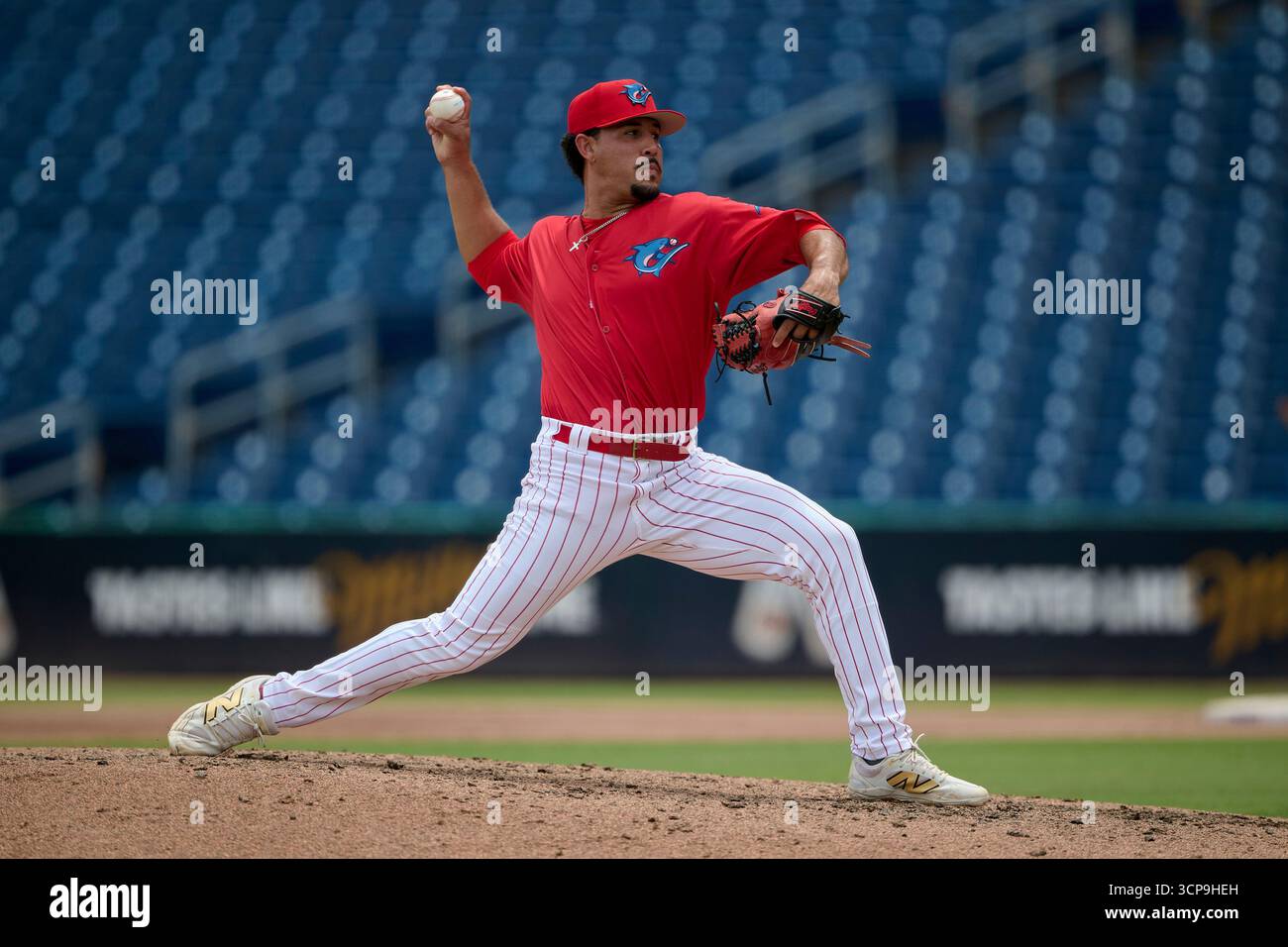 Clearwater Threshers pitcher Josbel Garcia (54) during an MiLB Florida ...