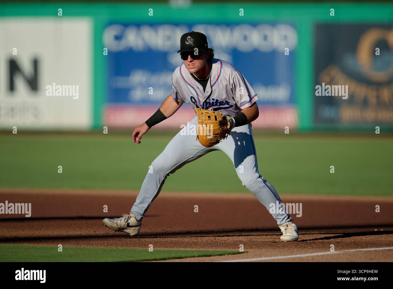 Jupiter Hammerheads first baseman Cam Clayton (18) during an MiLB ...