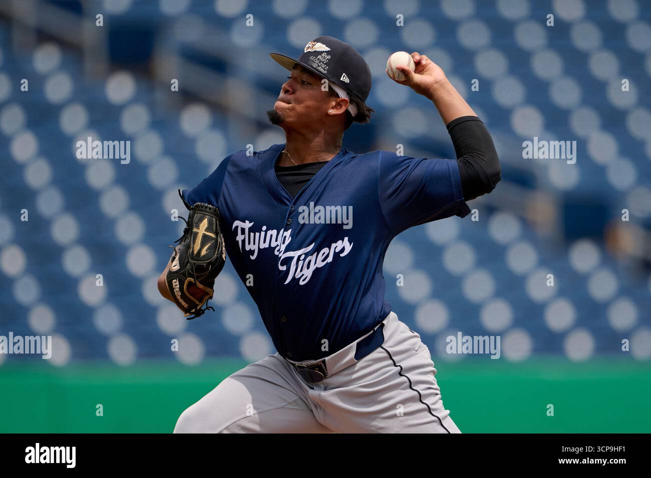 Lakeland Flying Tigers pitcher Gabriel Reyes (37) during an MiLB ...