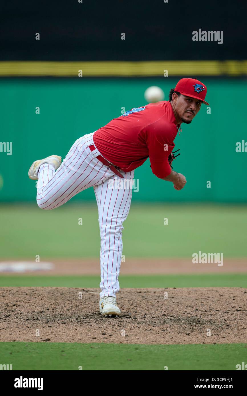 Clearwater Threshers pitcher Josbel Garcia (54) during an MiLB Florida ...