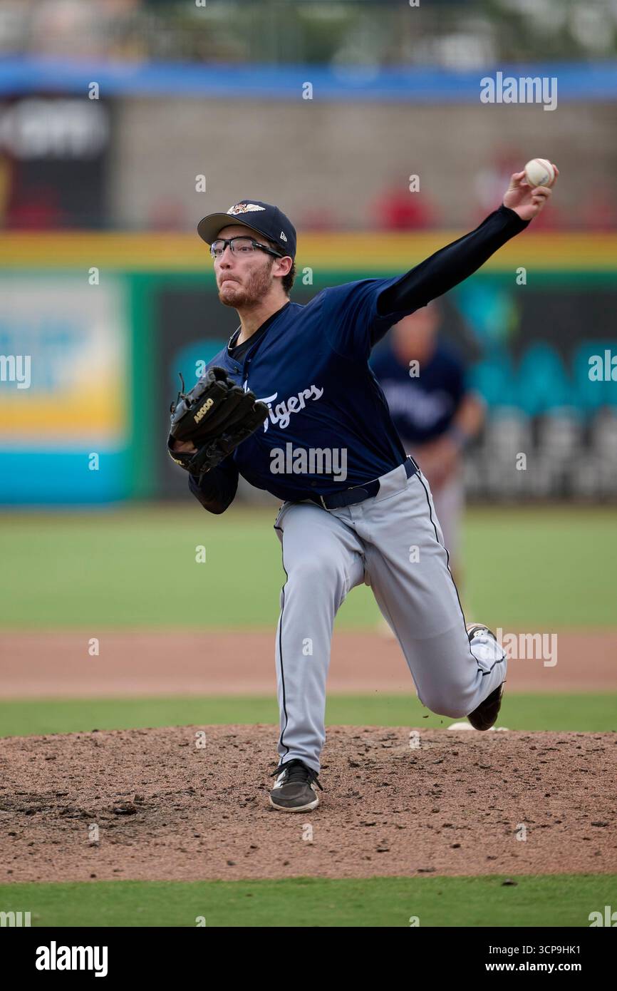 Lakeland Flying Tigers pitcher Ethan Sloan (25) during an MiLB Florida ...