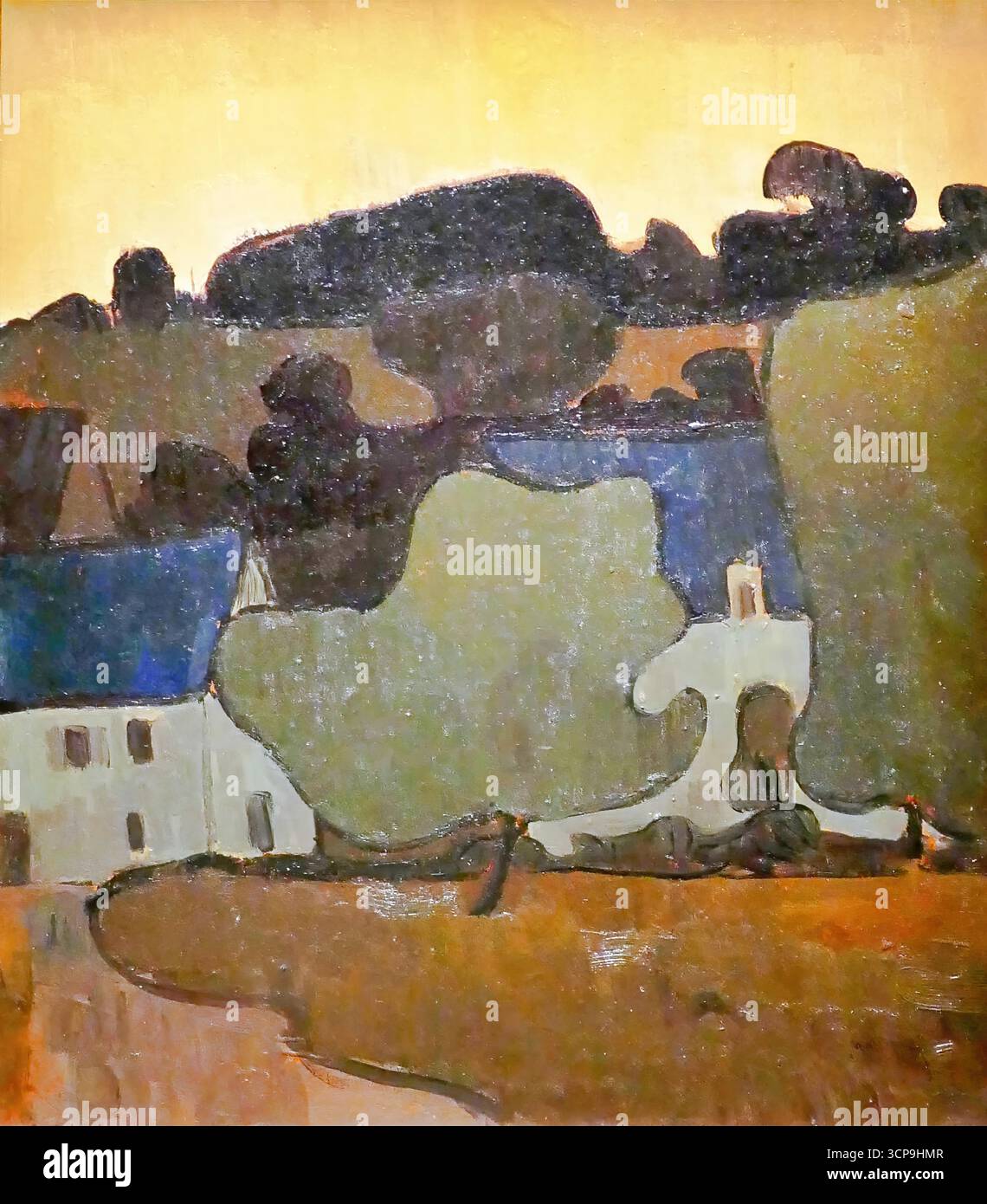 Mogens Ballin, Paysage Breton, 1891, Nabi Symbolist landscape Stock ...