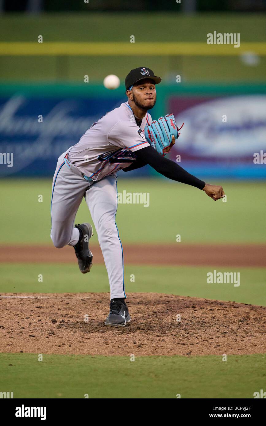 Jupiter Hammerheads pitcher Walin Castillo (22) during an MiLB Florida ...