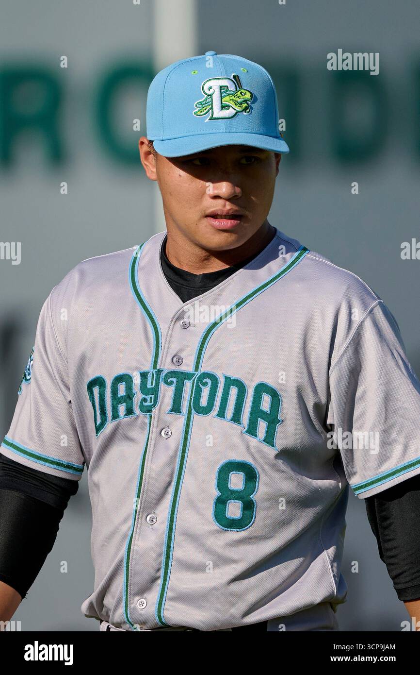 Daytona Tortugas pitcher Sheng-En Lin (8) before an MiLB Florida State ...
