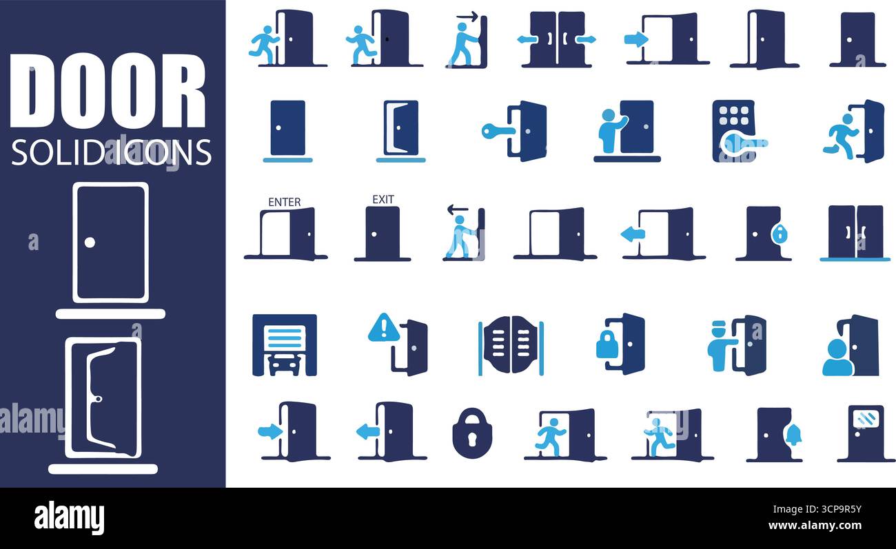 Entrance to kitchen Stock Vector Images - Alamy