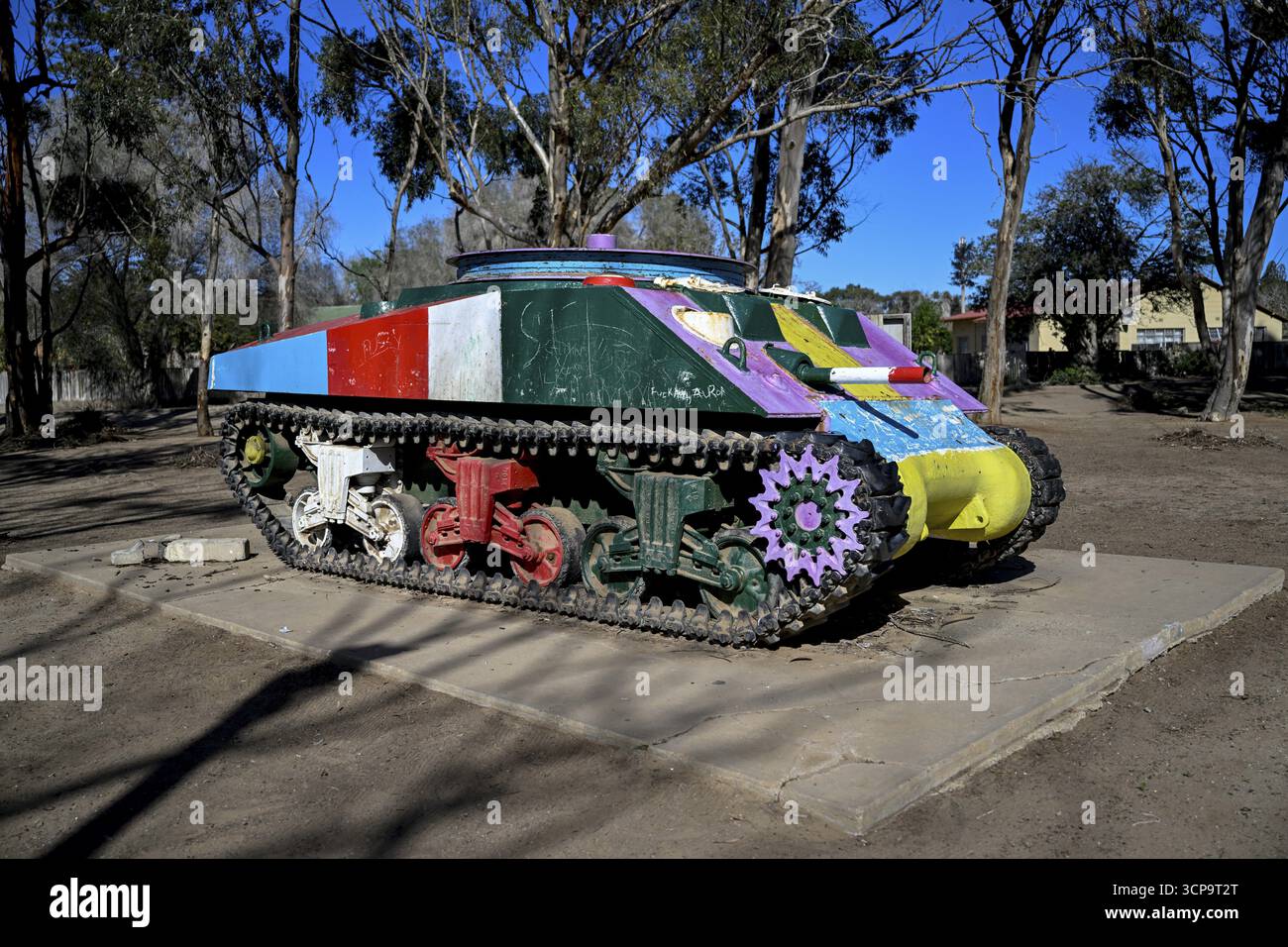 Shermann tank converted into a mining machine for diamond extraction ...