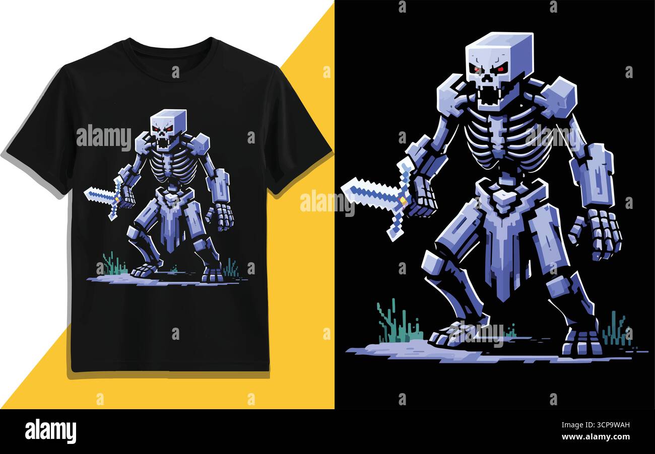 Digital skeleton Stock Vector Images - Alamy