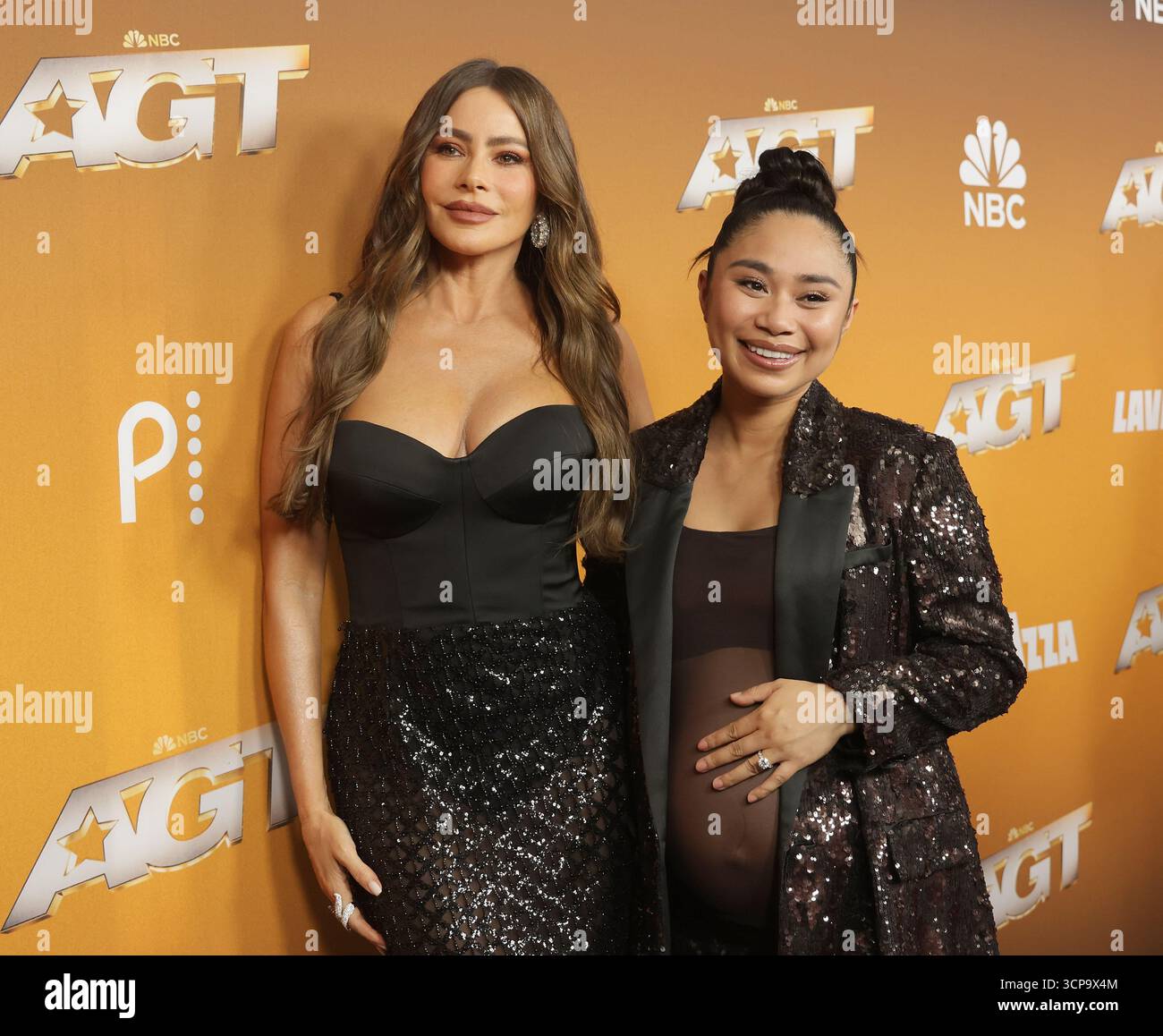 Sofía Vergara, Jessica Sanchez attend the "America's Got Talent" Season ...
