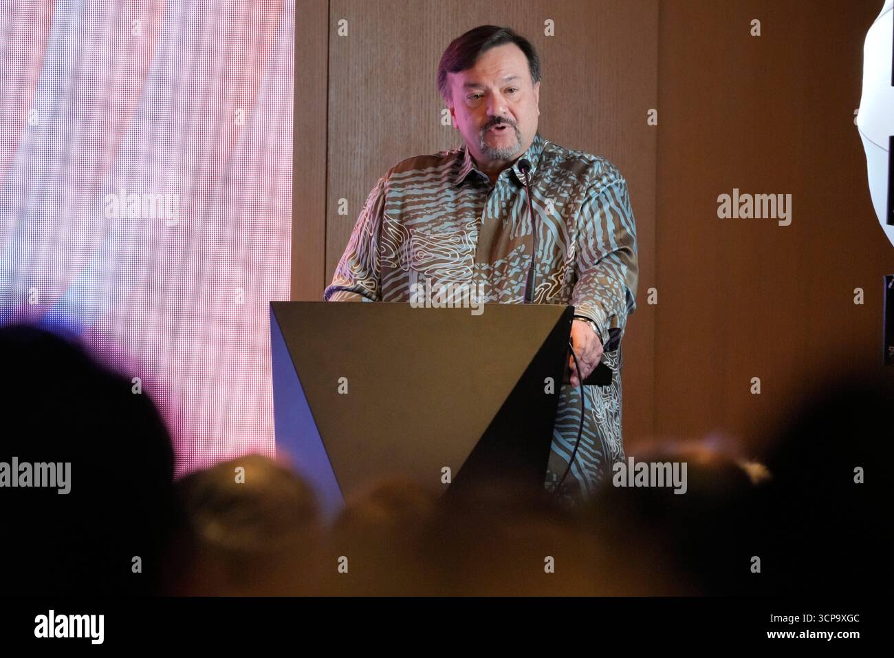 Malaysian second Finance Minister Amir Hamzah Azizan speaks during ...