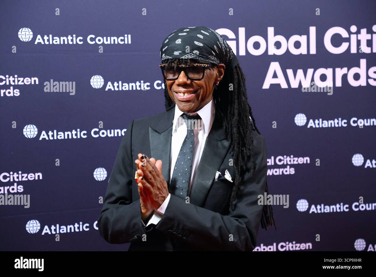 Nile Rogers attends the Global Citizen Awards red carpet in New York on ...