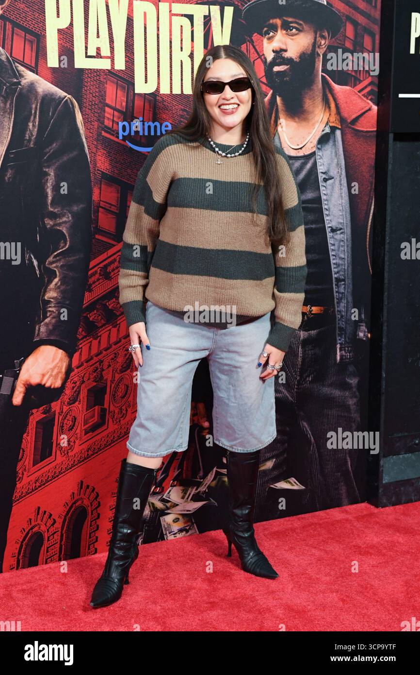 Emely Moreno attends the "Play Dirty" World Premiere at SVA Theater in ...