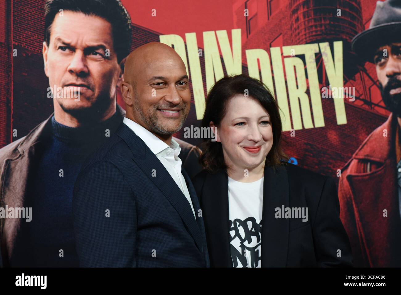 Keegan-Michael Key and Elle Key attend the "Play Dirty" World Premiere ...