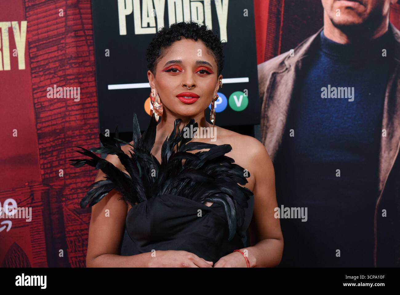 Nicque Marina attends the "Play Dirty" World Premiere at SVA Theater in ...