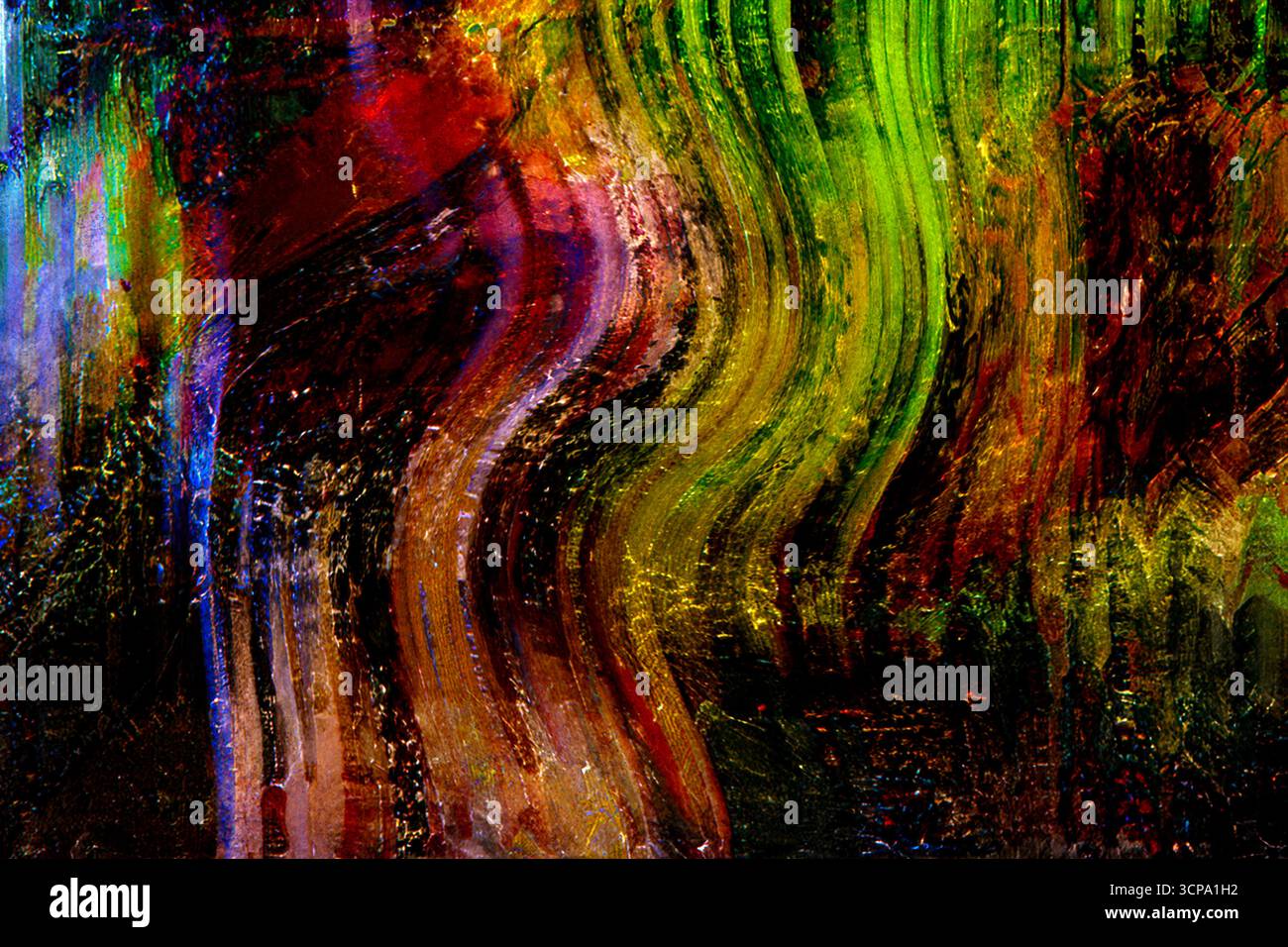 Bright psychedelic art waves hi-res stock photography and images - Alamy