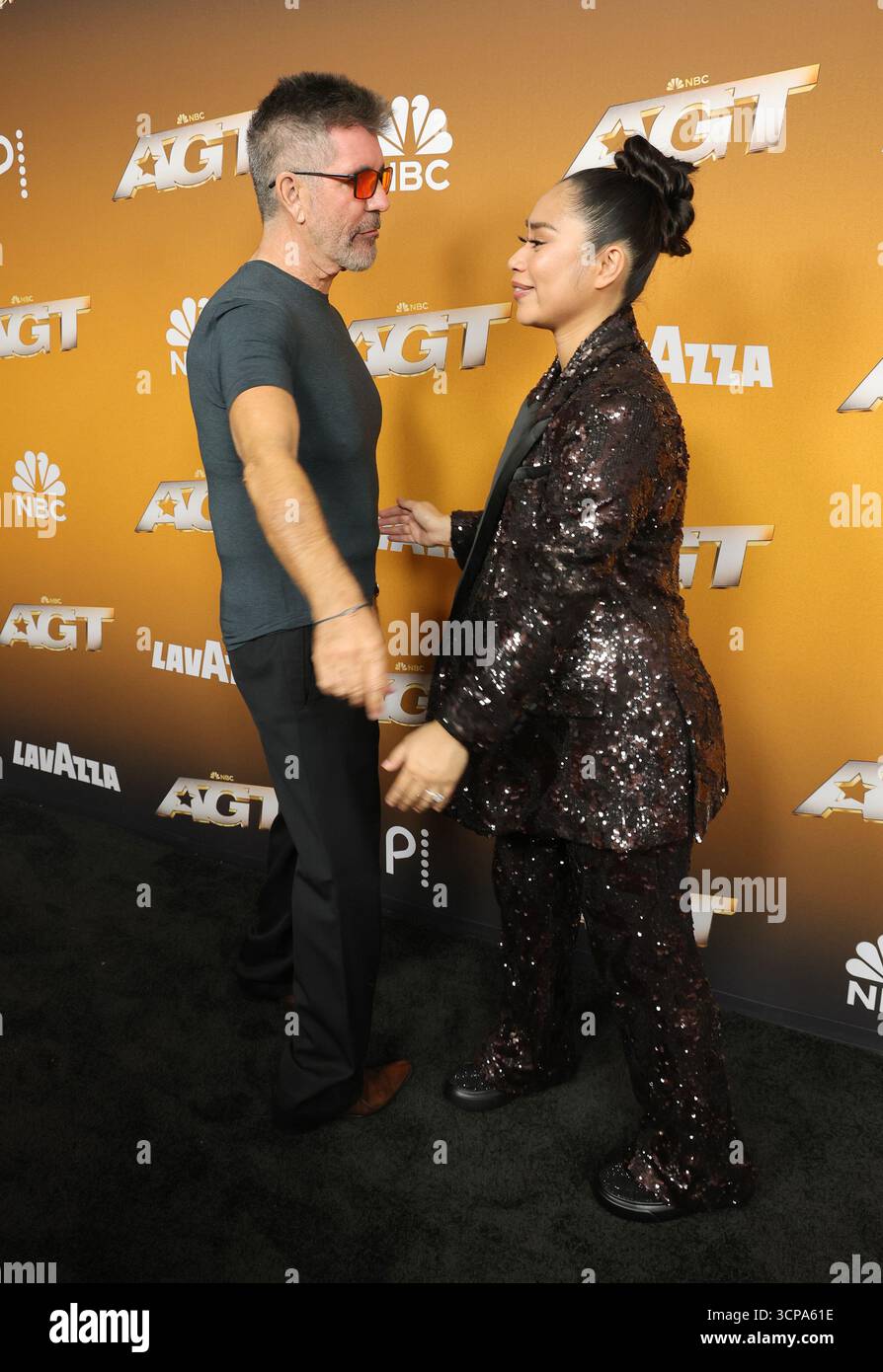 24 September 2025 . Pasadena, California - Simon Cowell, Jessica ...