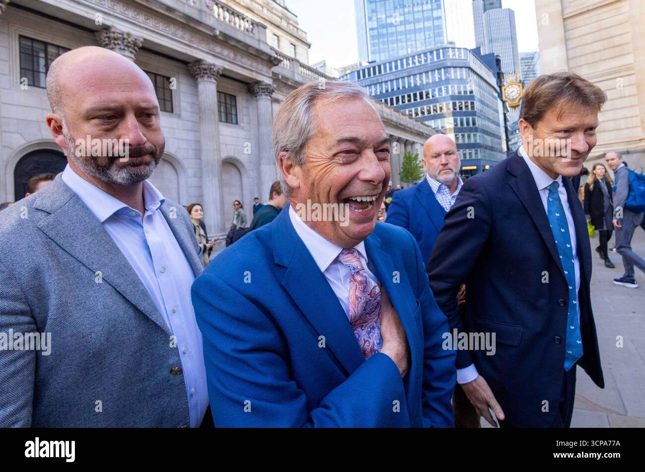 London, UK 25 Sept 2025 Reform Leader, Nigel Farage and Deputy Leader ...