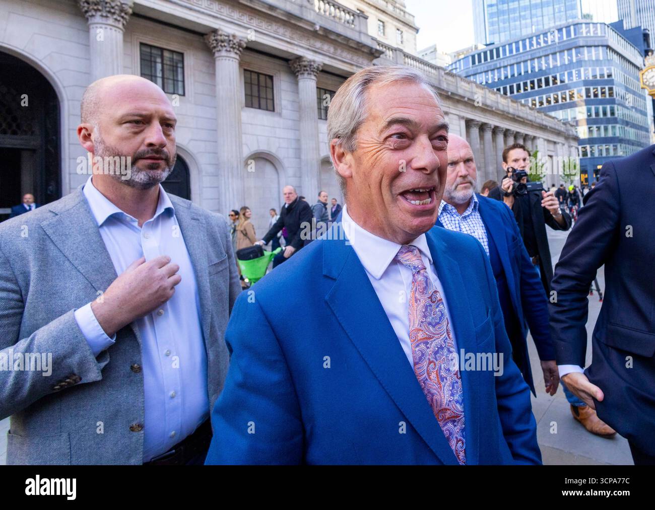 London, UK 25 Sept 2025 Reform Leader, Nigel Farage and Deputy Leader ...