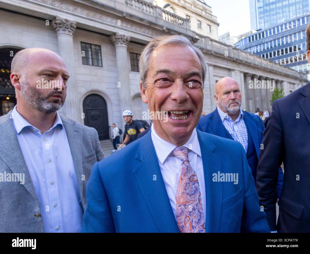 London, UK 25 Sept 2025 Reform Leader, Nigel Farage and Deputy Leader ...