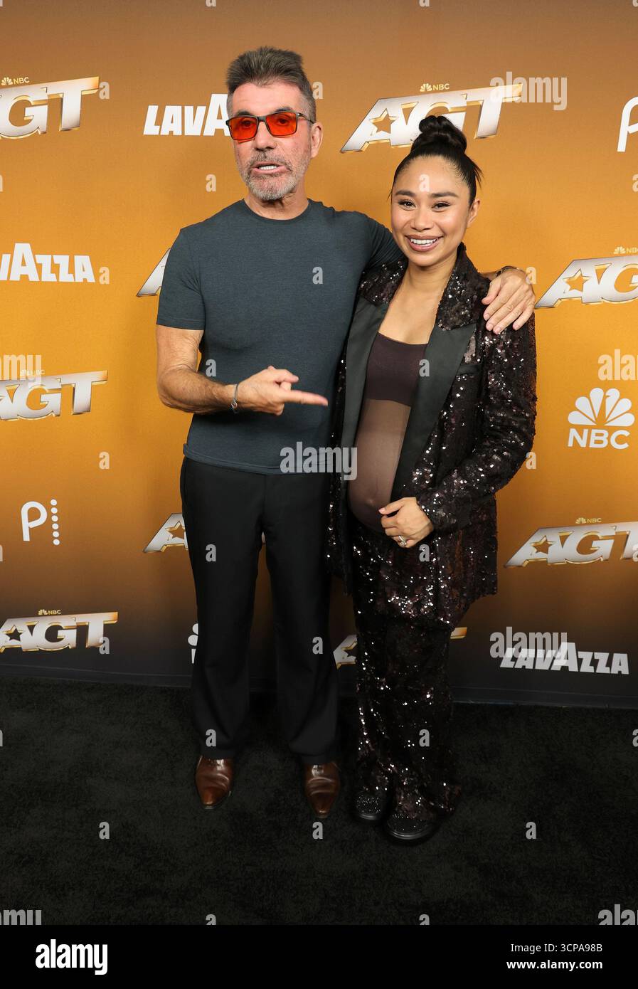 24 September 2025 . Pasadena, California - Simon Cowell, Jessica ...