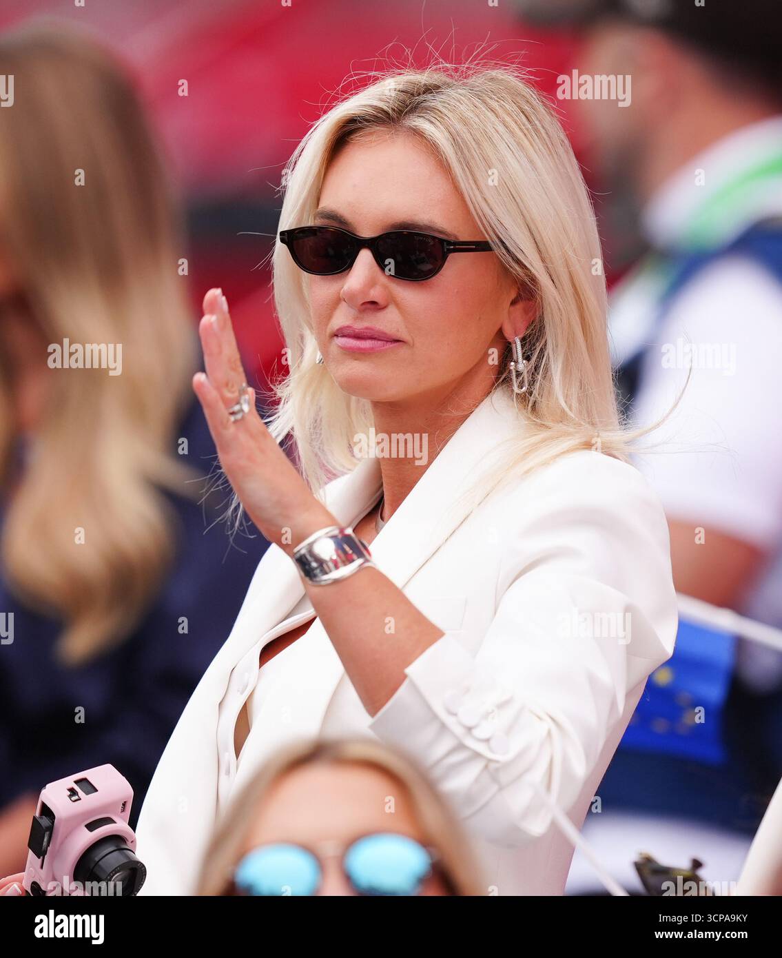 Katherine Fitzpatrick, wife of Matt Fitzpatrick during the opening ...